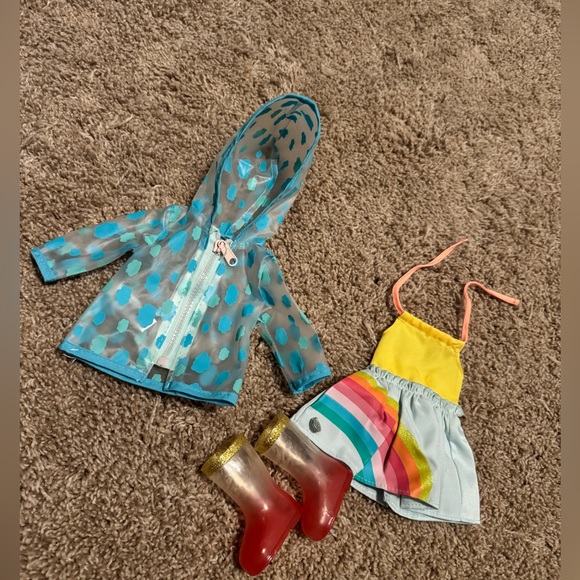 Toys | Glitter Girls Rain Jacket Outfit Set For 14 Dolls Like Wellie ...